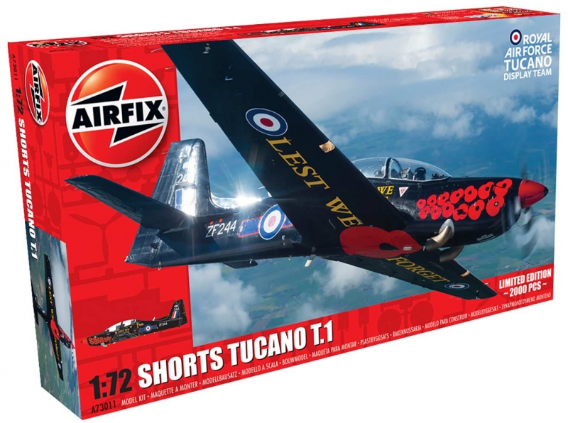 Mirax Hobbies - AIRFIX 73011 SHORTS TUCANO T 1 LEST WE FORGET 1:72