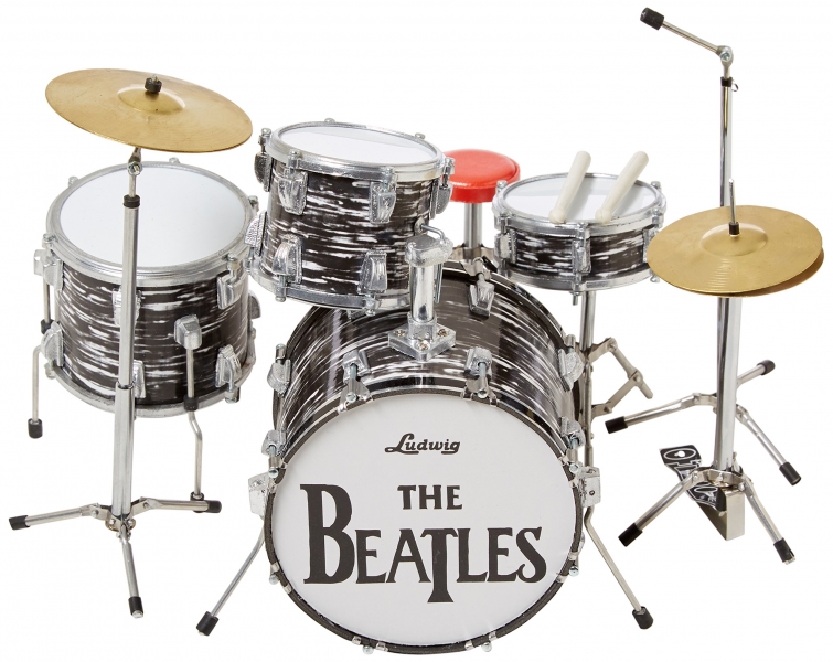 Mirax Hobbies Axe 49369 Ringo Starr Beatles Oyster Ludwig Mini Drum Kit