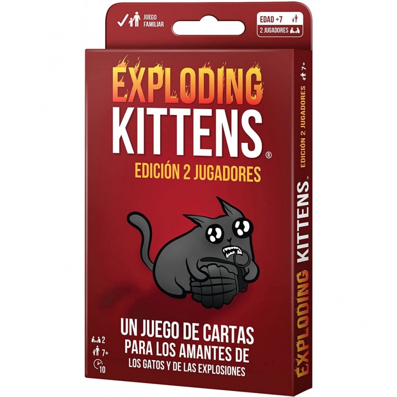 Mirax Hobbies - EXPLODING KITTENS EKIEK09ES EXPLODING KITTENS EDICION 2 JUGADORES