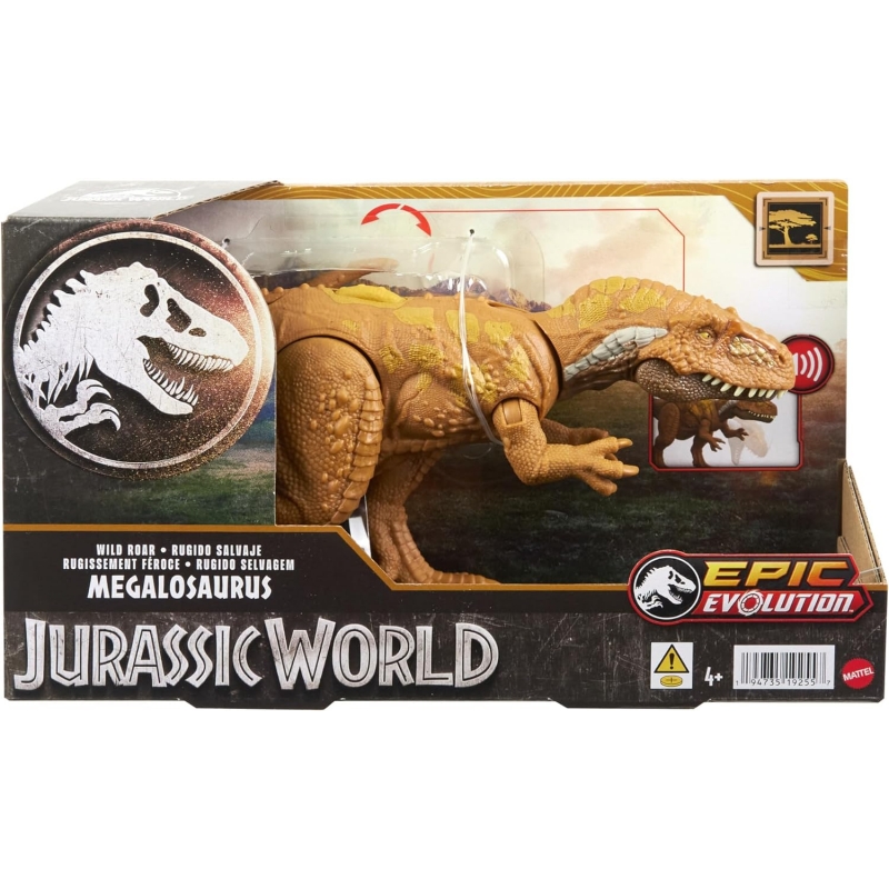 Mirax Hobbies Mattel Htk73 Jurassic World Dinosaurio Rugido Salvaje Megalosaurus