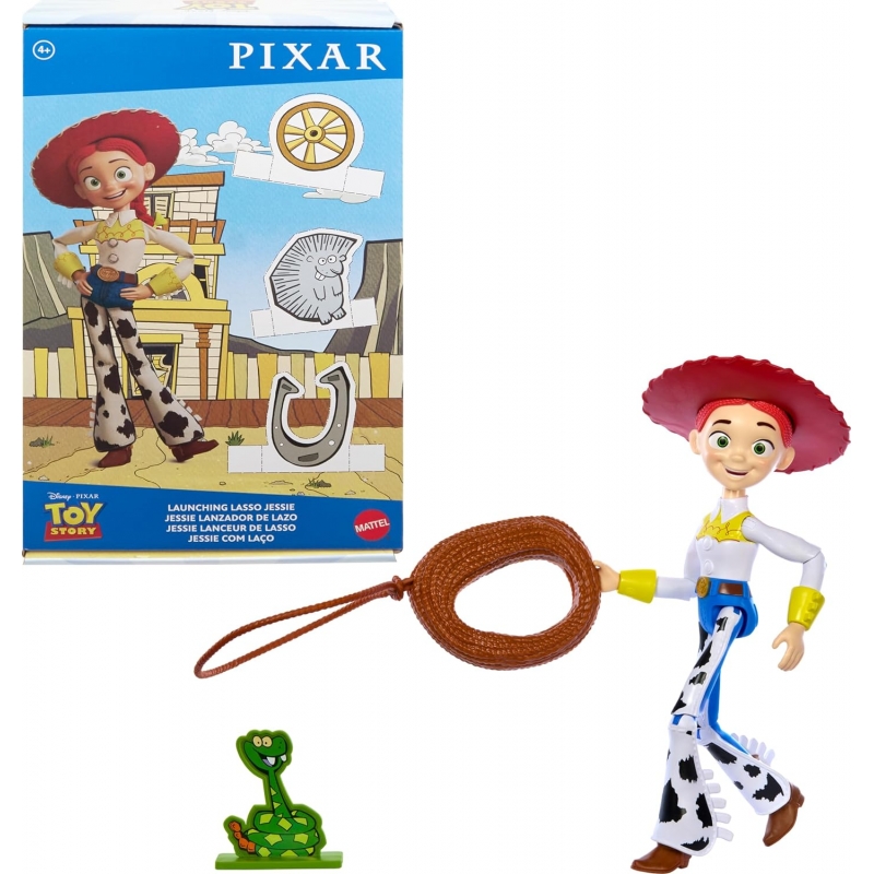 Mirax Hobbies - MATTEL HTR72 DISNEY PIXAR TOY STORY FIGURA DE ACCION JESSIE CON LAZO 12