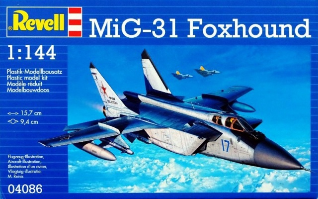 Mirax Hobbies - REVELL 04086 MIG 31 FOXHOUND 1:144