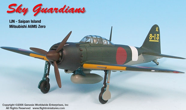 Mirax Hobbies - GENESIS A02WTW72001-002 ZERO A6M5 IJN SAIPAN ISLAND 1:72