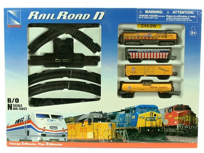 Mirax Hobbies - NEWRAY 08163 N SCALE B O UNION PACIFIC TRAIN SET