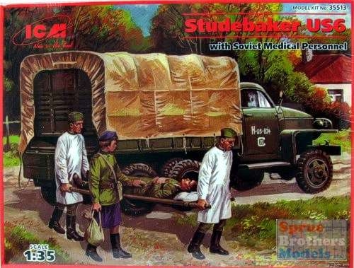 Mirax Hobbies - ICM 35513 1:35 STUDEBAKER US 6, ARMY TRUCK WITH SOVIET ...
