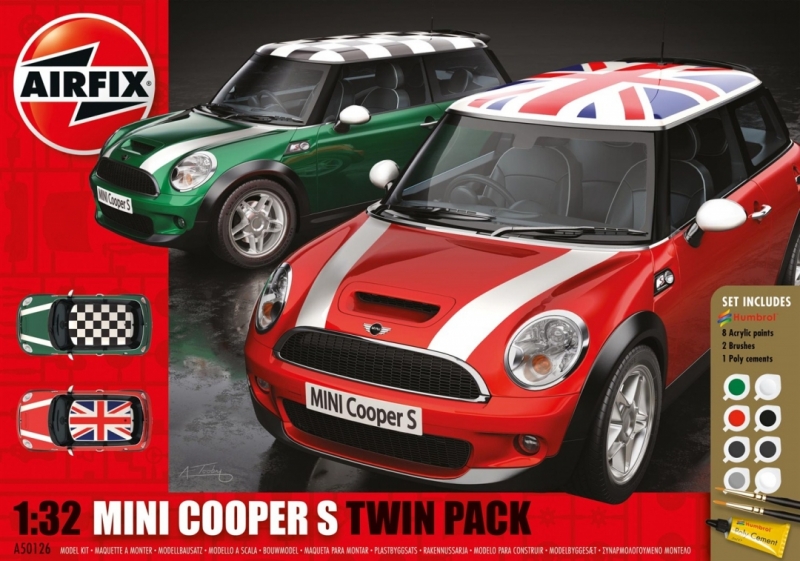 Mirax Hobbies - AIRFIX 50126 MINI COOPER S TWIN GIFT SET