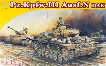 Mirax Hobbies - DRAGON 7386 1:72 PZ KPFWIII AUSF N DAK ARMOR PRO SERIES