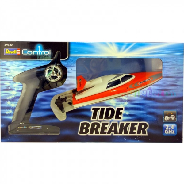 Mirax Hobbies - REVELL 24123 SPEEDBOAT TIDE BREAKER ORANGE GHZ