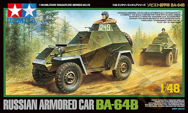 Mirax Hobbies - TAMIYA 32576 1:48 RUSSIAN ARMORED CAR BA 64 B