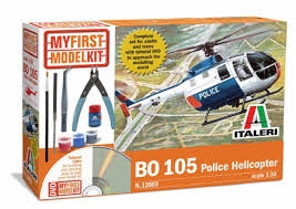 Mirax Hobbies - ITALERI 12003 BO 105 POLICE HELICOPTER MY FIRST MODEL ...