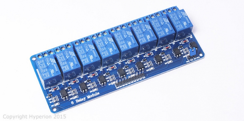Mirax Hobbies - ZMXR 8 CHANNEL DC 5V RELAY MODULE BOARD FOR ARDUINO