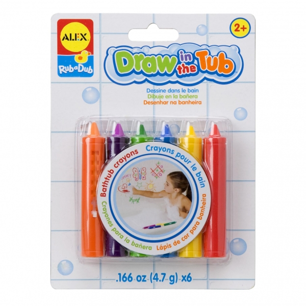 Mirax Hobbies - ALEX 639R DRAW IN THE TUB CRAYONS ( 6 )