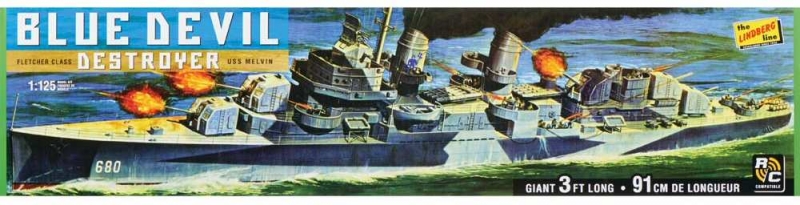 Mirax Hobbies - LINDBERG 212 1:125 BLUE DEVIL DESTROYER ( WITHO