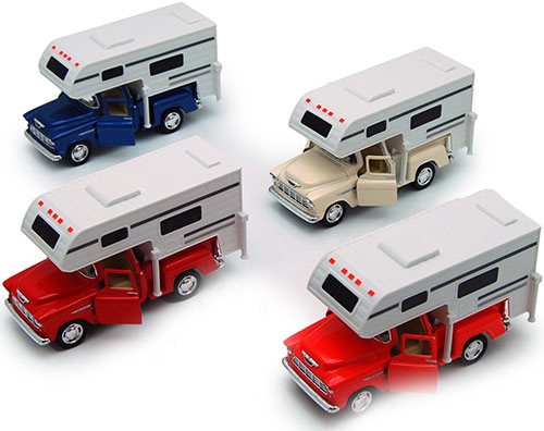 Mirax Hobbies - KINSMART 5505D 5 PULG CHEVY STEPSIDE CAMPER