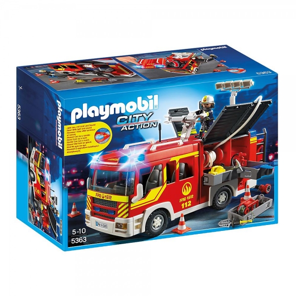 Mirax Hobbies - PLAYMOBIL PM5363 FIRE ENGINE WITH LIGHTS AND SOUND