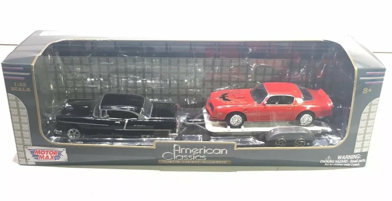 Mirax Hobbies - MOTORMAX 78670 1:43 DIECAST CAR & TRAILER SET