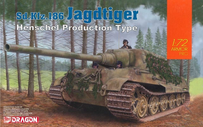 Mirax Hobbies - DRAGON 7563 1:72 JAGDTIGER HENSCHEL TYPE