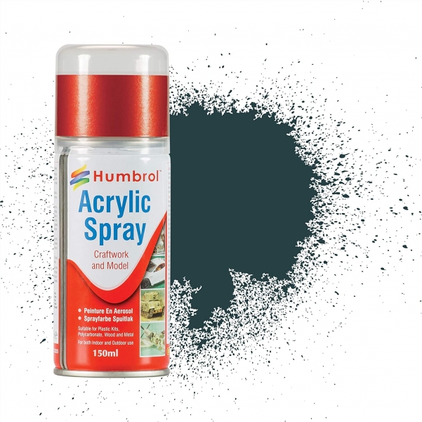 Mirax Hobbies - HUMBROL AD6067 67 TANK GREY MATT 150ML ACRYLIC SPRAY PAINT