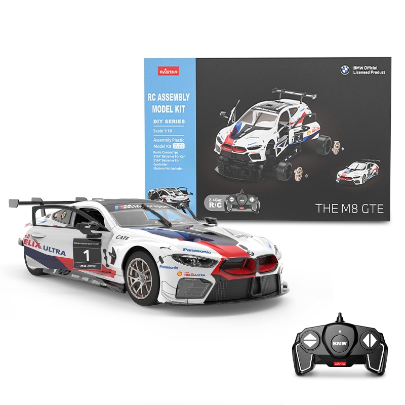 Mirax Hobbies - RASTAR 97200 R C 1:18 BMW M8 GTE BUILDING KIT ( 74 PCS )