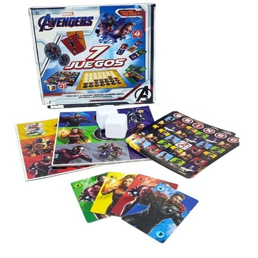 Mirax Hobbies - DISNEY JG206315 SET MULTIJUEGOS 7 EN 1 AVENGERS