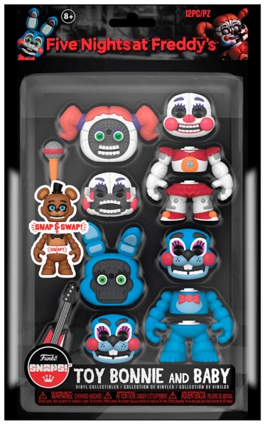 Mirax Hobbies - FUNKO 64925 FNAF SNAP TOY BONNIE & BABY 2PK