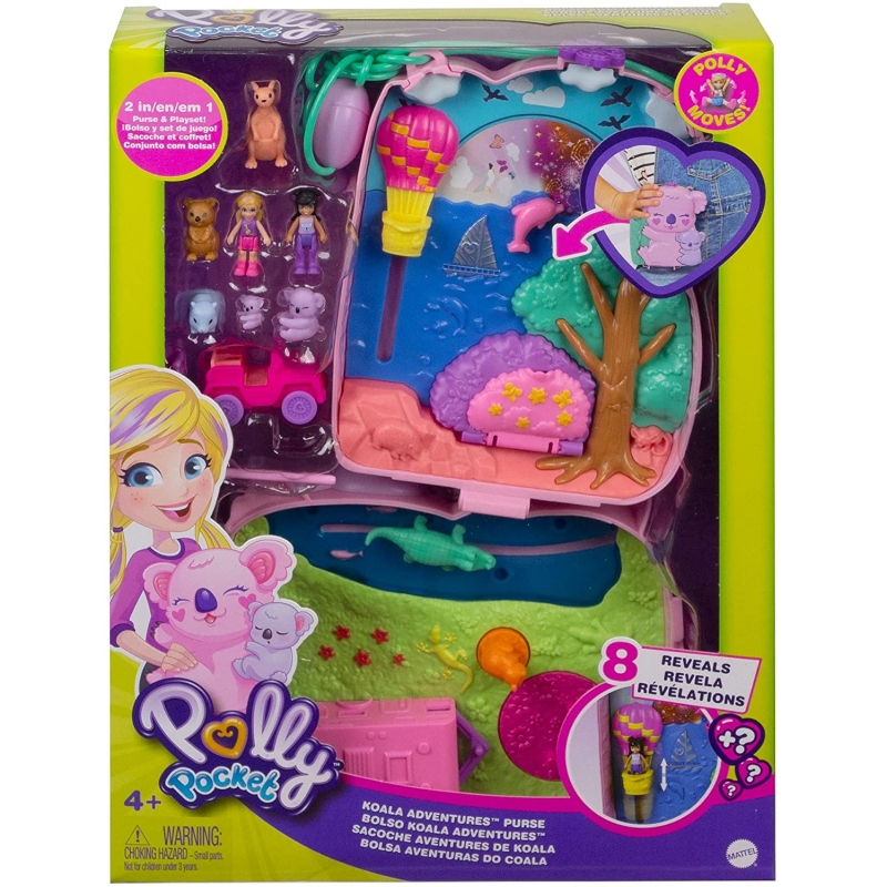 Mirax Hobbies - MATTEL GXC95 POLLY POCKET KOALA ADVENTURE PURSE