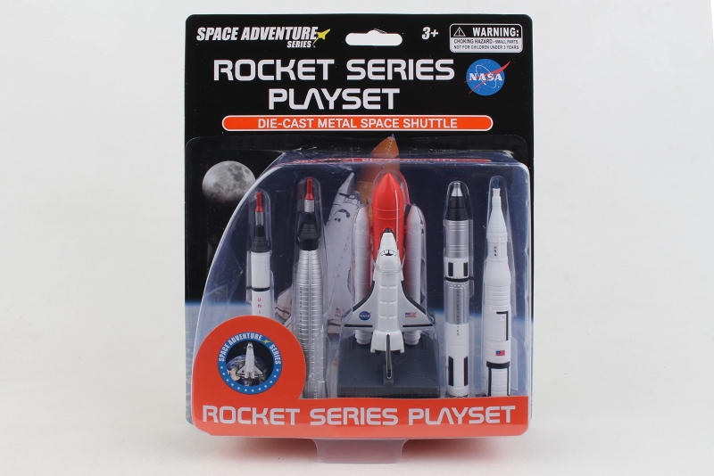 Mirax Hobbies - REALTOY RT9123 SPACE SHUTTLE & 4 ROCKETS PLASTIC PLAYSET