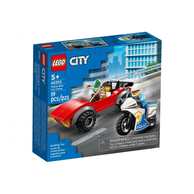 Mirax Hobbies - LEGO 60392 CITY MOTO DE POLICIA Y AUTO A LA FUGA