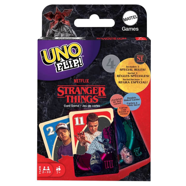 Mirax Hobbies - MATTEL HJP41 UNO FLIP STRANGER THINGS EDITION