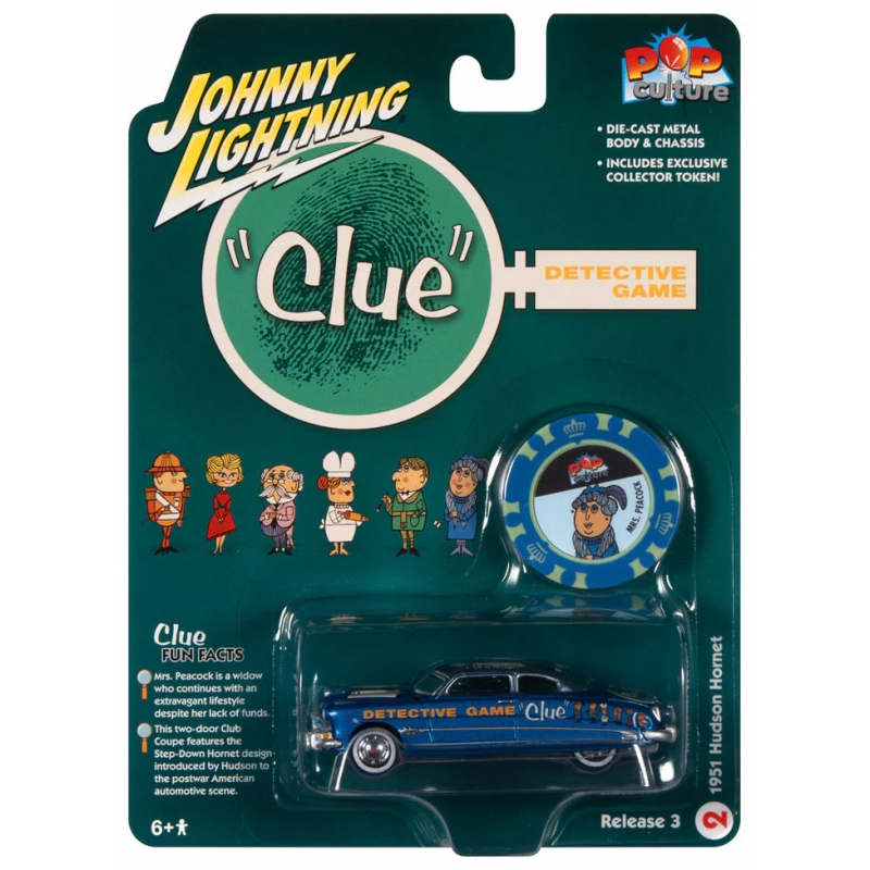 Mirax Hobbies - JOHNNY JLSP270 1:64 VINTAGE CLUE 1951 HUDSON HORNET BLUE
