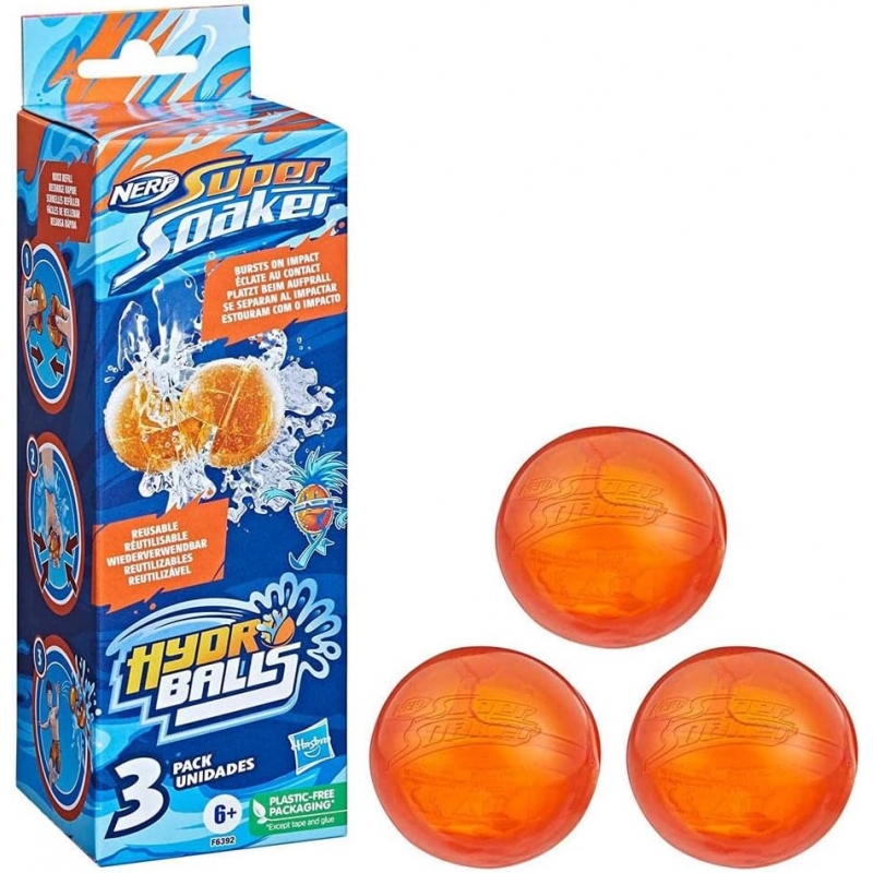 Mirax Hobbies - HASBRO F6392 SUPER SOAKER HYDRO BABY BALLS 3 PK
