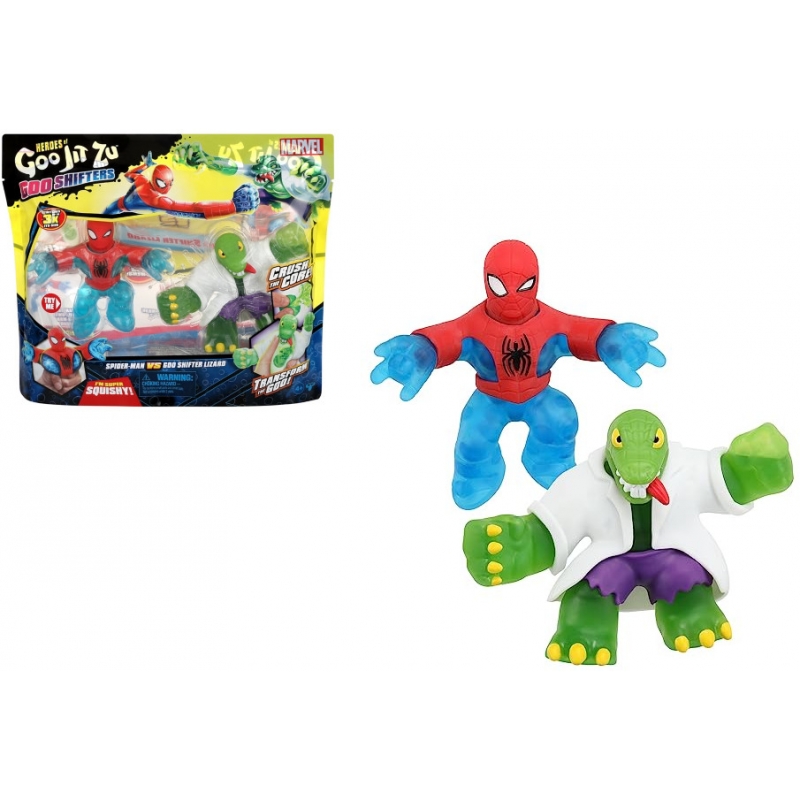 Mirax Hobbies - BOING 42582 MARVEL GOO SHIFTERS SPIDERMAN VS LIZARD GOO ...