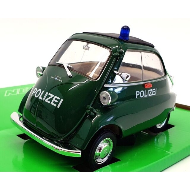 Mirax Hobbies - WELLY 24096GPGN 1:18 BMW ISETTA POLIZEI, GREEN