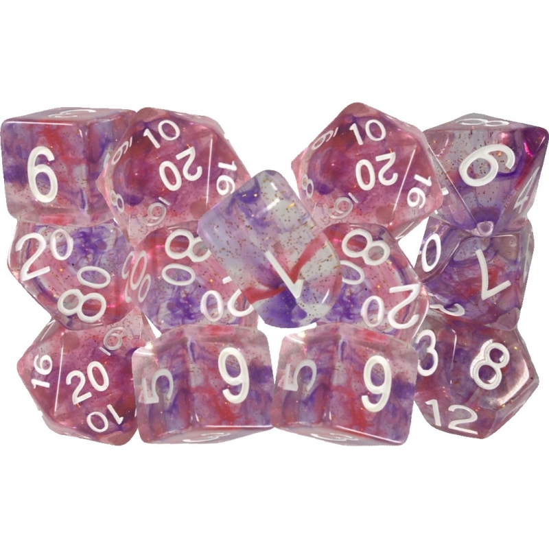 Mirax Hobbies - ROLE4 50507-FC SETS OF 15 DICE DIFFUSION WITH ARCH D4 ...