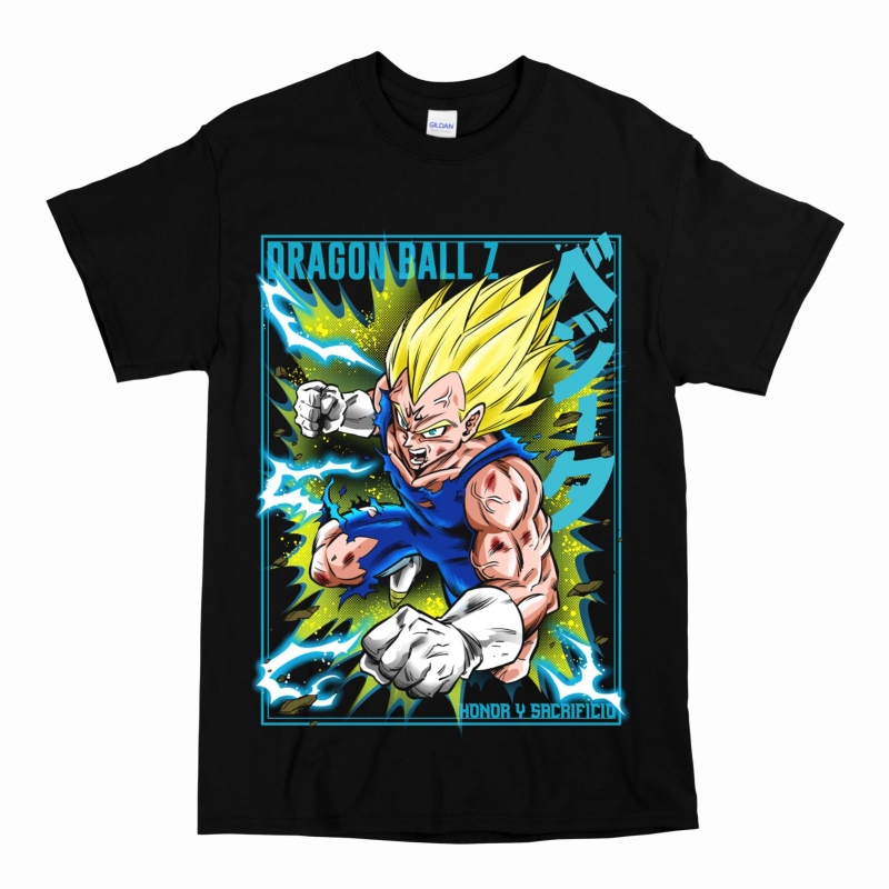 Mirax Hobbies - AGUANTE DRAGON BALL VEGETA NEGRA TALLA XL