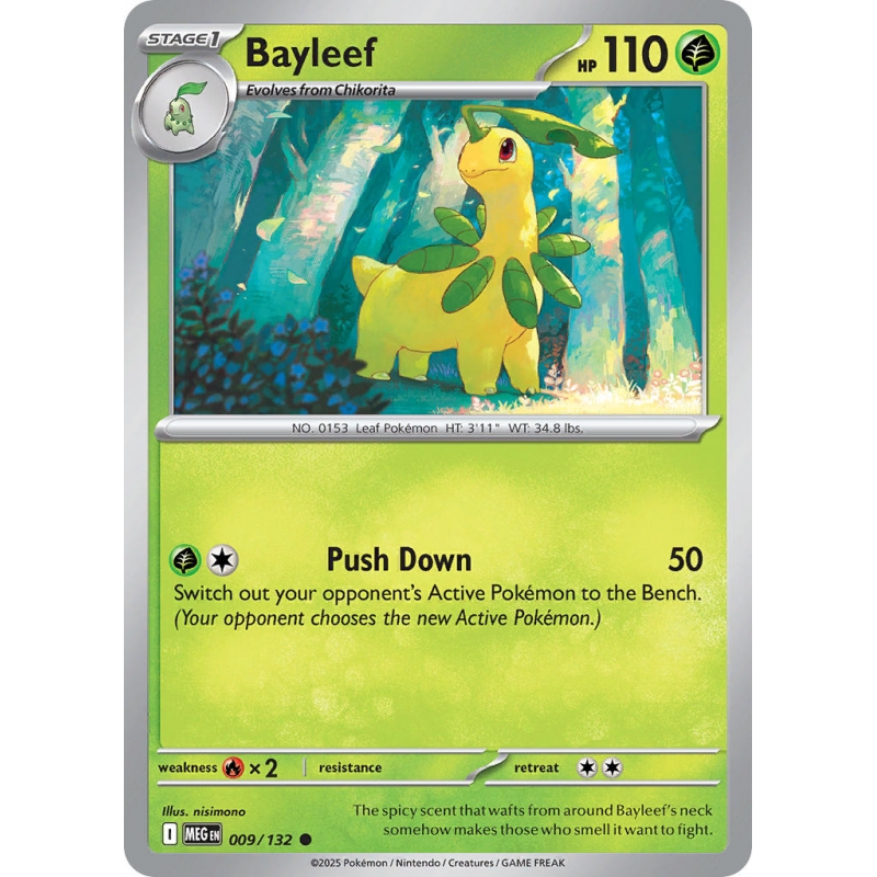Mirax Hobbies - POKEMON MEGA EVOLUTION CARTA BAYLEEF REVERSE HOLO