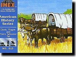 Mirax Hobbies - IMEX 513 CHUCK WAGON AND PRAIRIE SCHOONE
