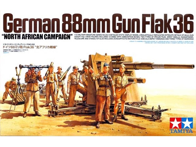 Mirax Hobbies - TAMIYA 35283 CAÑON FLACK 36 C FIG 1:35