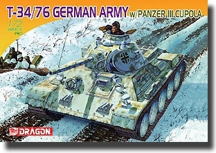 Mirax Hobbies - DRAGON 7316 1:72 T 34 76 GERMAN ARMY TANK W PANZER III